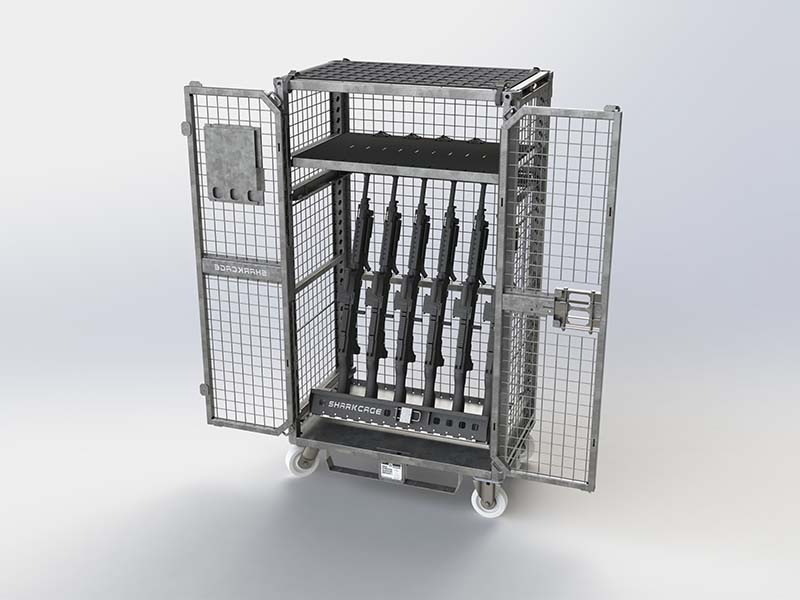 SHARKCAGE CWM WEAPONS RACK - DIMENSIONS AND PICTURES
