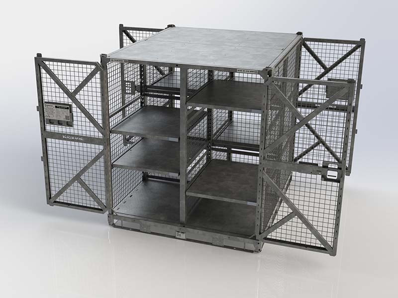 SHARKCAGE TACTICAL LOCKER MEDIUM - DIMENSIONS AND PICTURES