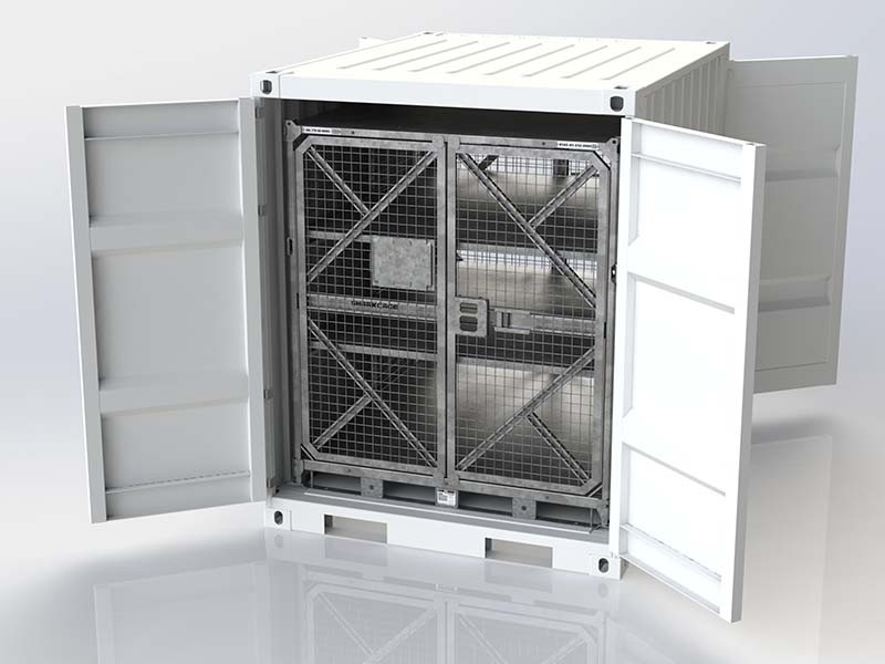 SHARKCAGE TACTICAL LOCKER MEDIUM - DIMENSIONS AND PICTURES