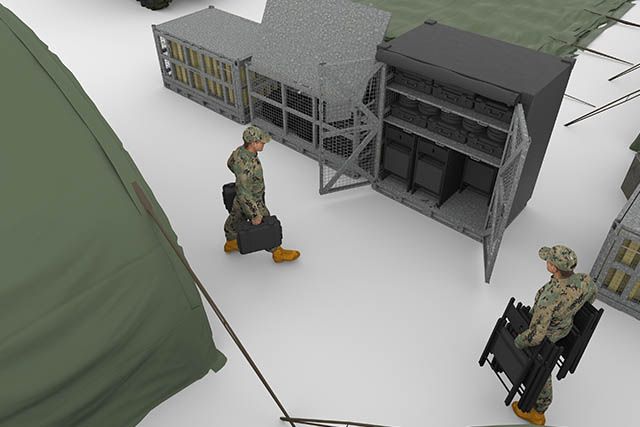 SHARKCAGE - Base in a box and field hospitals concepts