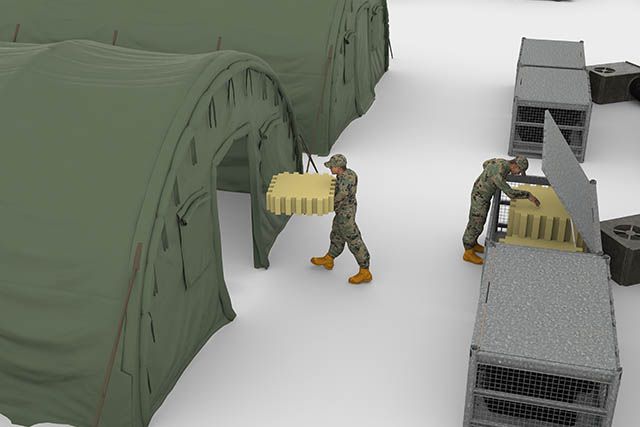 SHARKCAGE - Base in a box and field hospitals concepts