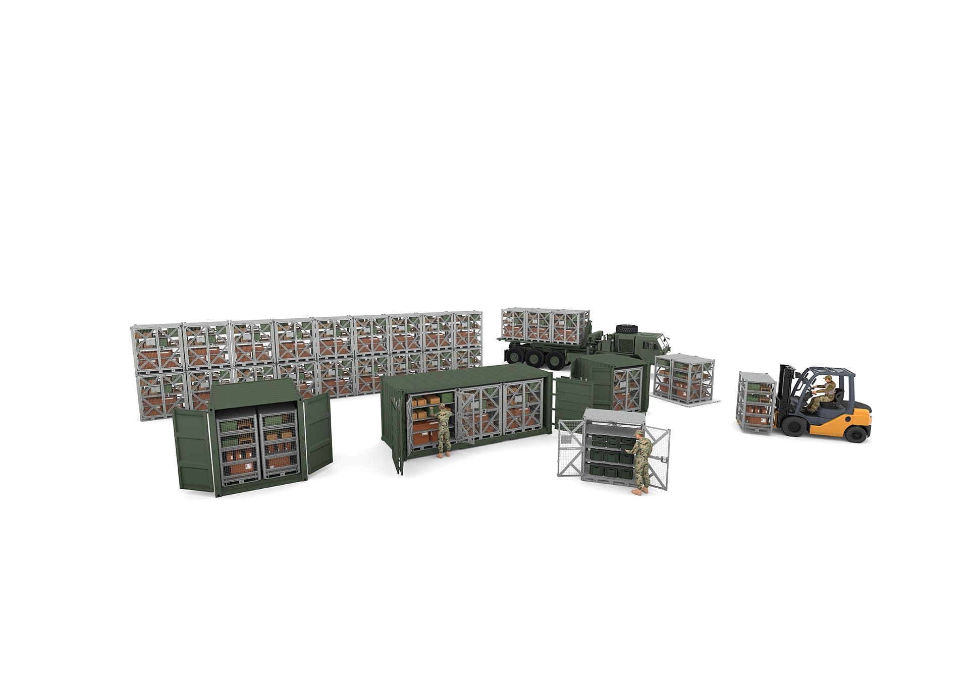 SHARKCAGE - Heavy duty cages for storage and transport of supplies.