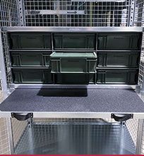 SHARKCAGE - Heavy duty cages for storage and transport of supplies.