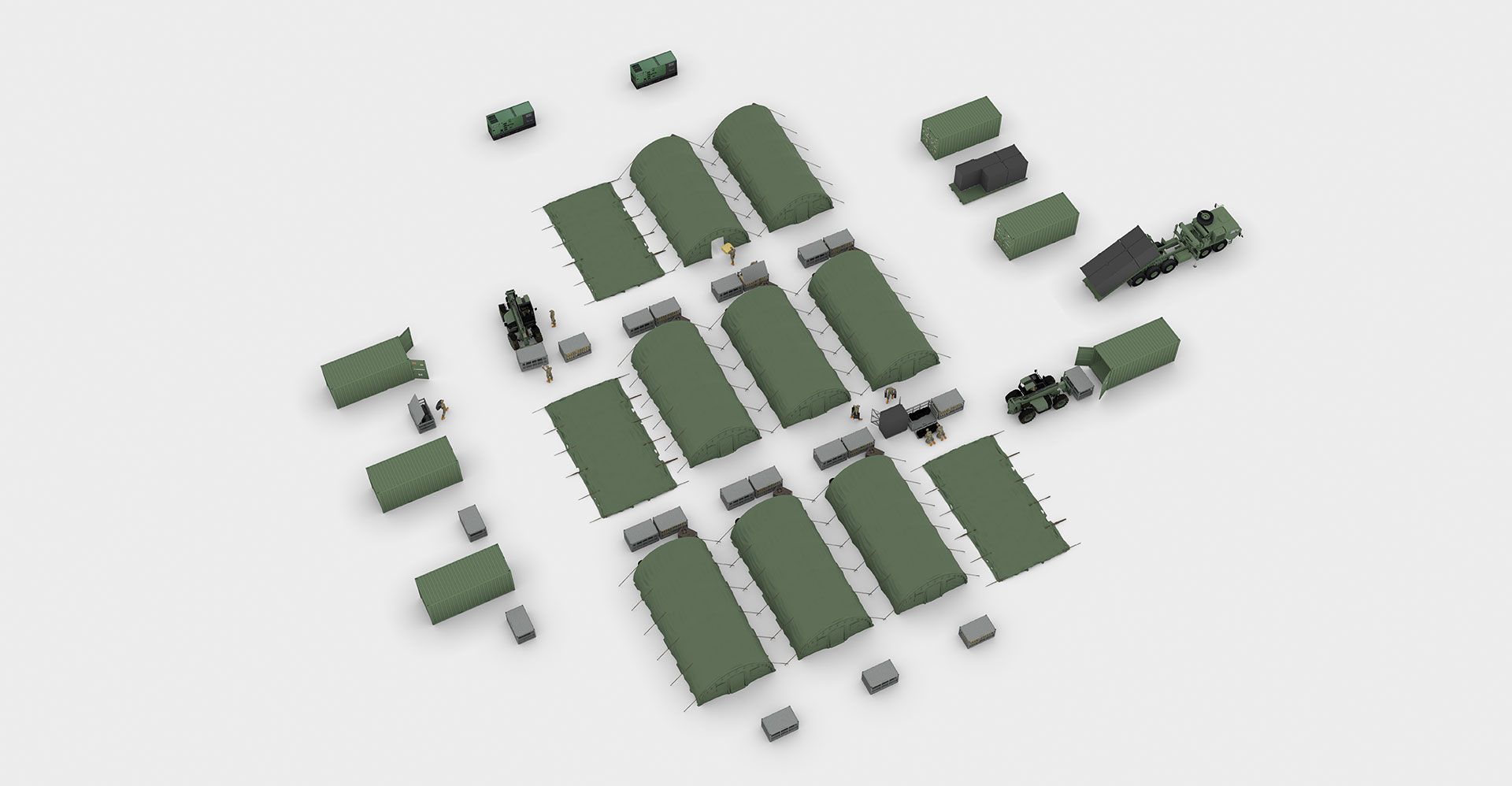 SHARKCAGE - Base in a box and field hospitals concepts